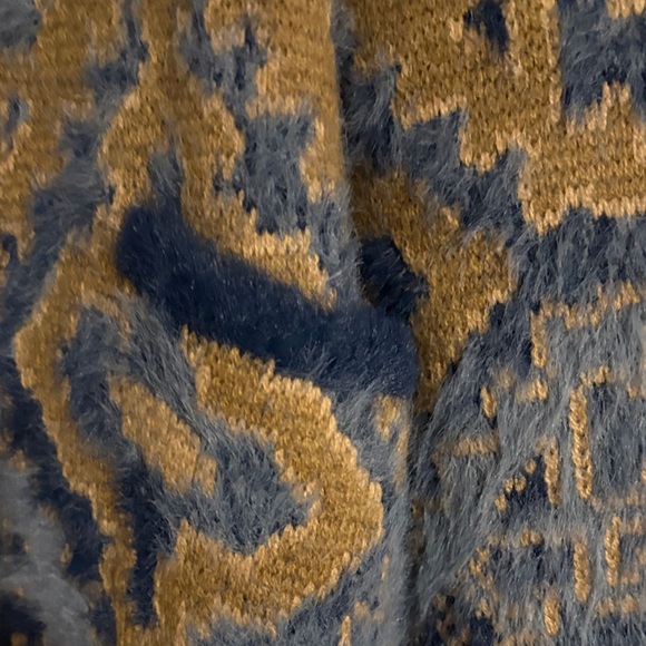 Shyanne | Jackets & Coats | Shyanne Blue And Yellow Geometric Teddy ...